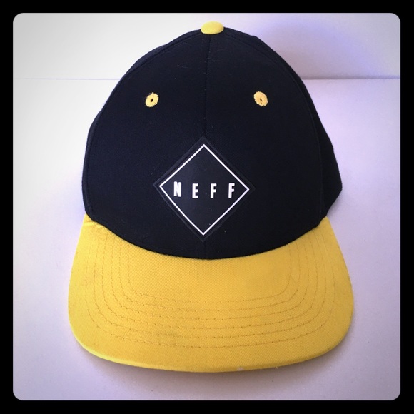 Neff | Accessories | Neff Snapback Yellow And Black Baseball Hat Cap ...
